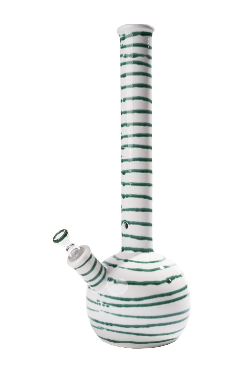 Gmundner Keramik Bong, Grüngeflammt H: 46 cm, 390,00